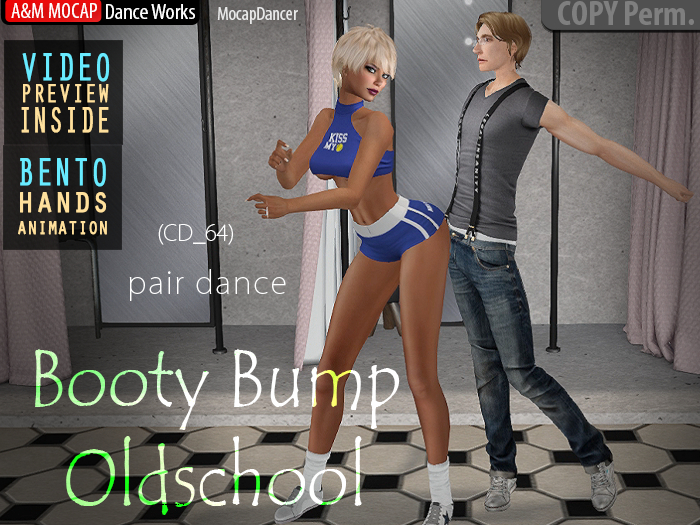 Second Life Marketplace - A&M: CD_64 Booty Bump Oldschool - couple dance (Bento) :: #TAGS - hips ...